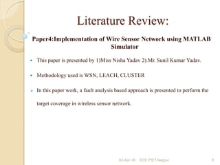 Wireless Sensor Network Simulation using matlab Iintroductory presenatation | PDF