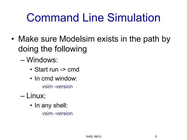 Simulation Using Model Sim Pptx Programming Languages Computing 5932