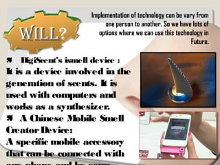 Smell Simulation...A technology that can smell | PPT