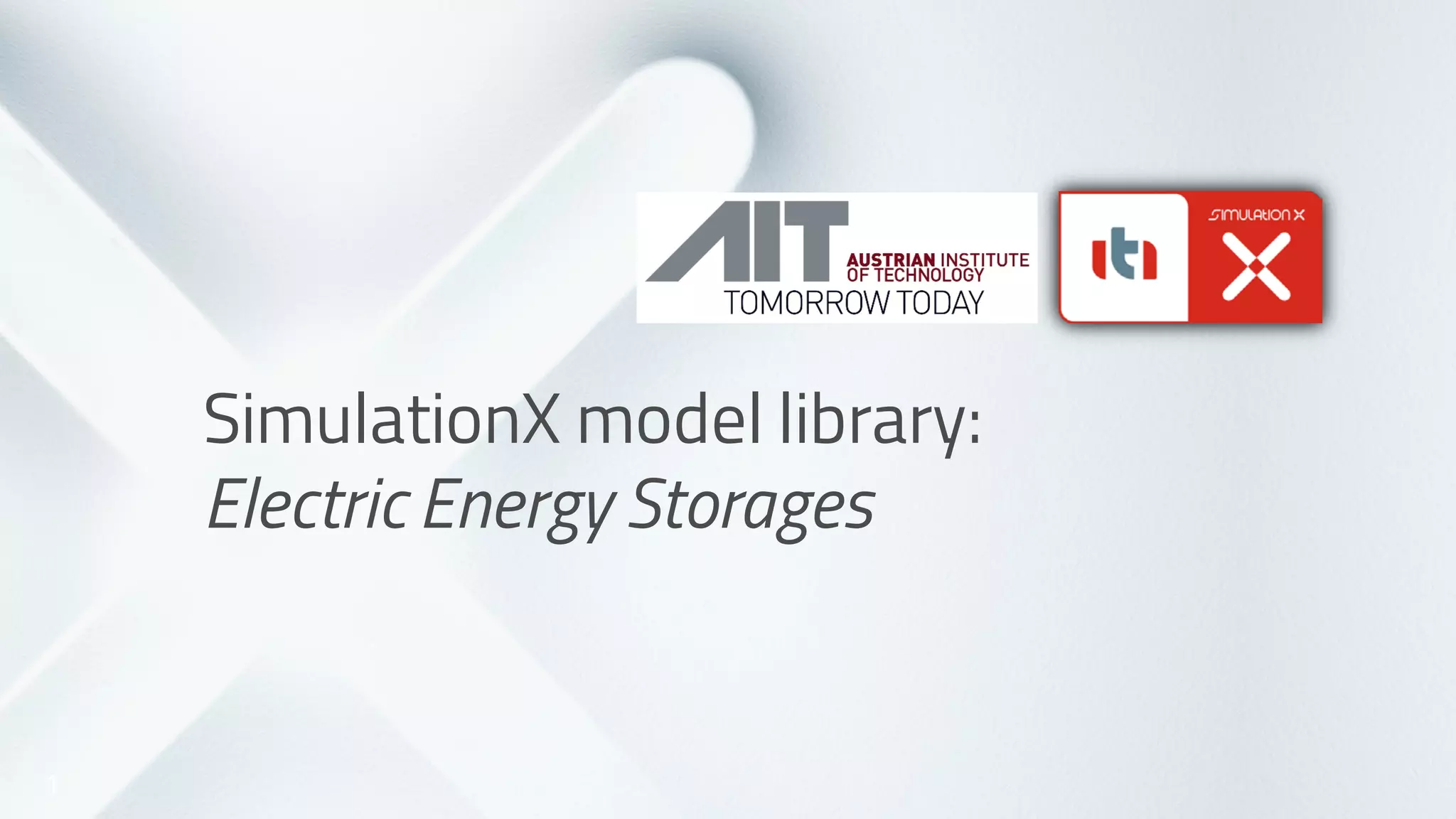 SimulationX model library: Electric Energy Storages | PDF
