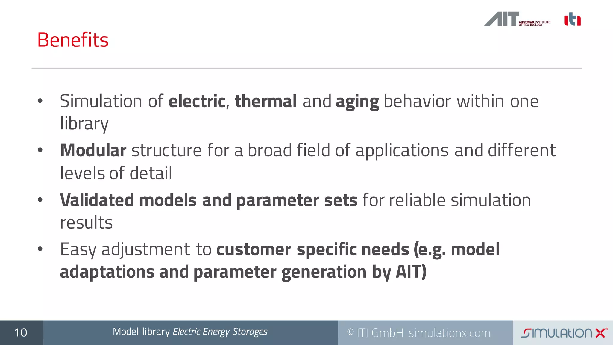 SimulationX model library: Electric Energy Storages | PDF