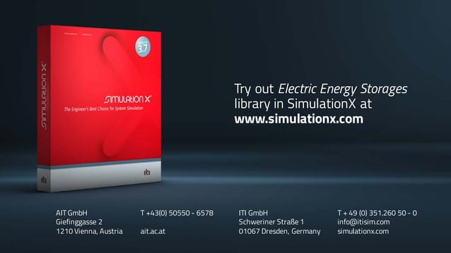 SimulationX model library: Electric Energy Storages | PPT