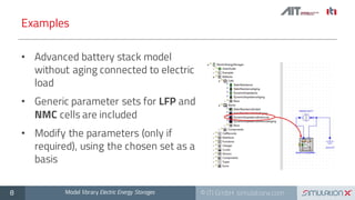 SimulationX model library: Electric Energy Storages | PDF