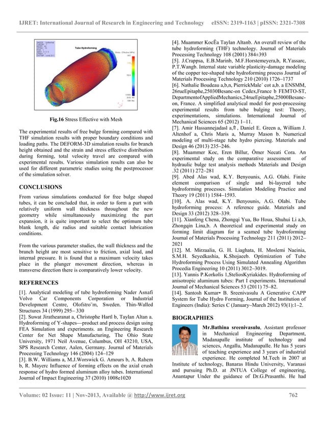 Simulative analysis of tube hydroforming process | PDF | Physics | Science