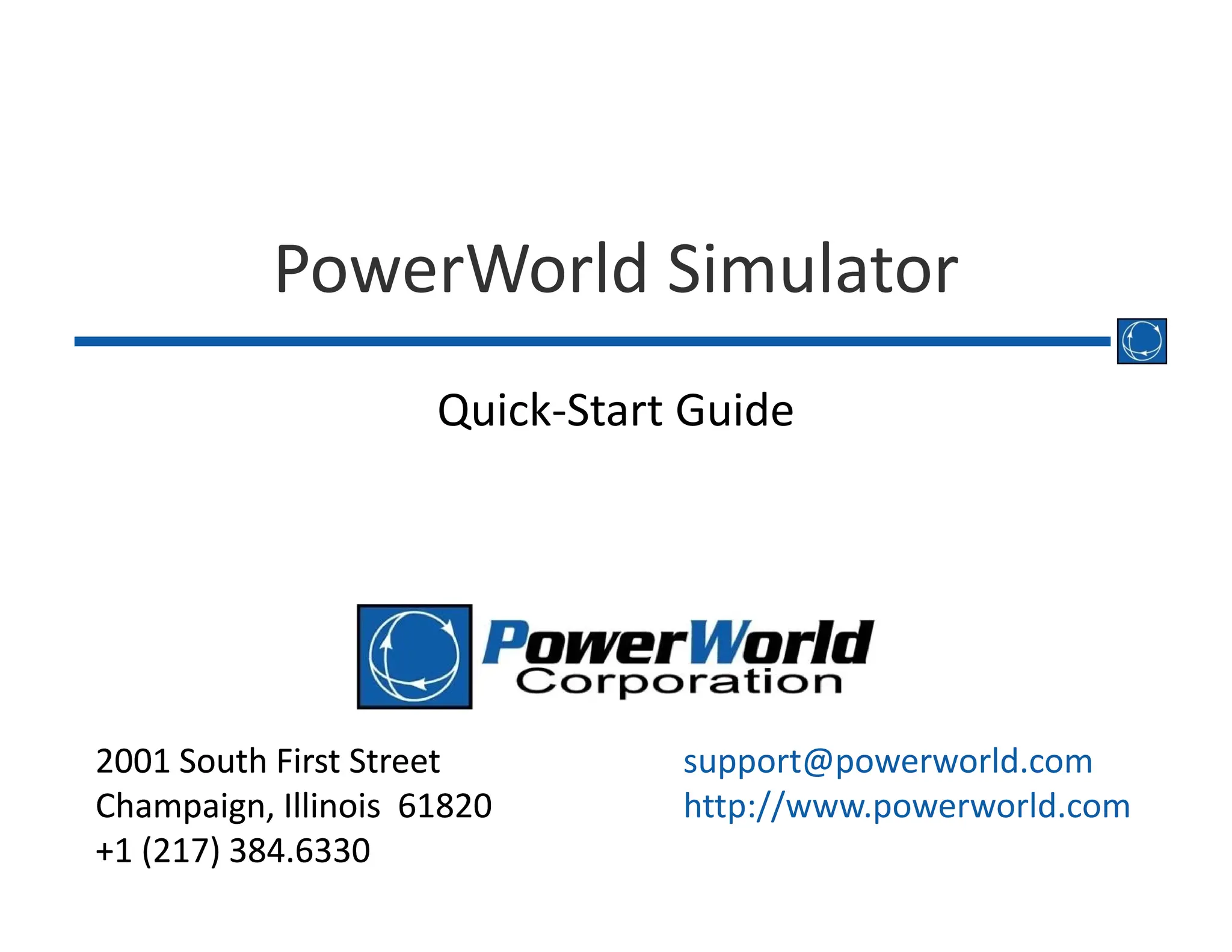 Simulator QuickStart guide for the simulation | PDF