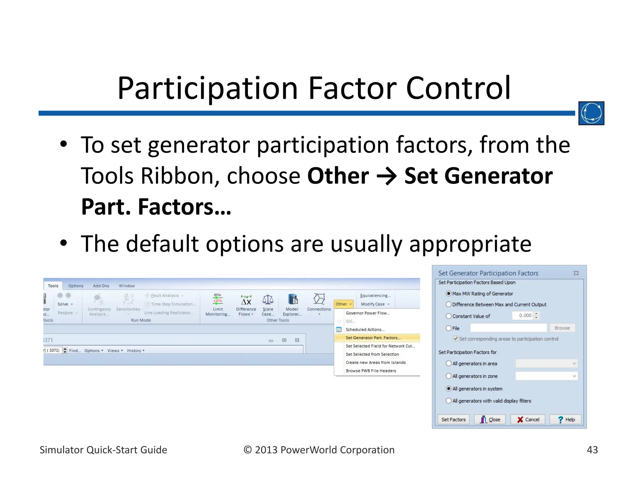 Simulator QuickStart guide for the simulation | PDF