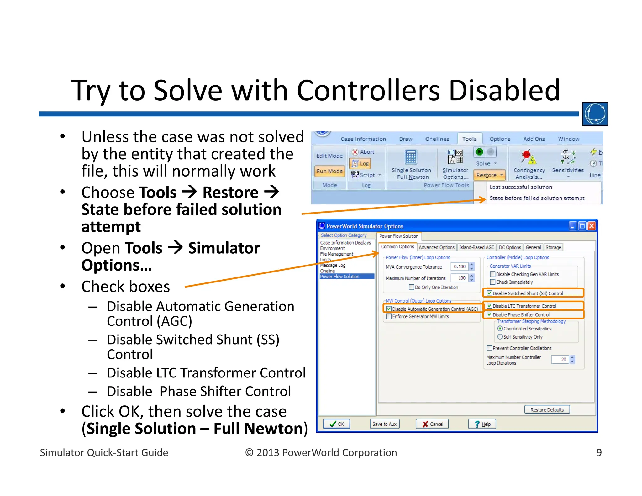 Simulator QuickStart guide for the simulation | PDF