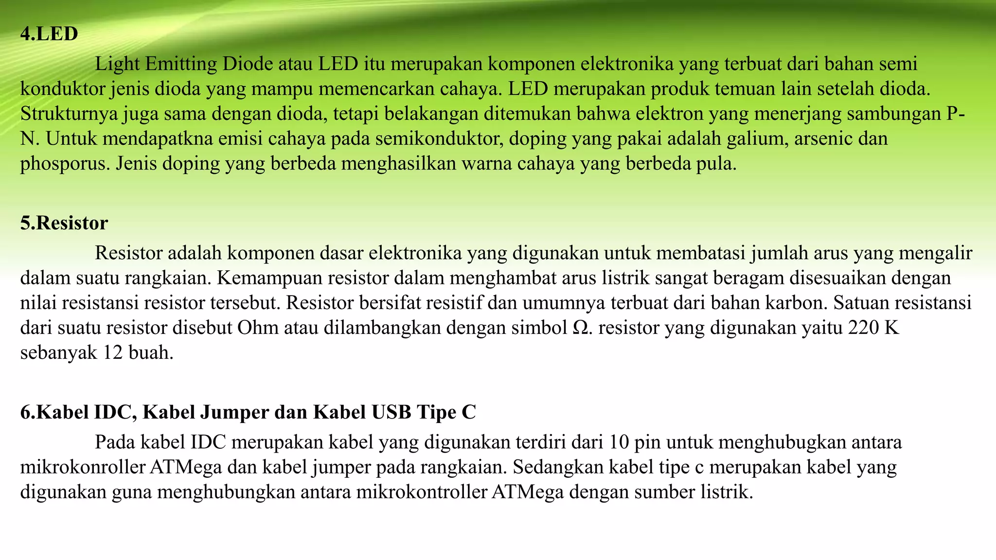 Simulator trafic light dengan mikrokontroller atmega16 | PPTX