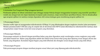 Simulator trafic light dengan mikrokontroller atmega16 | PPTX