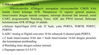 Simulator trafic light dengan mikrokontroller atmega16 | PPTX