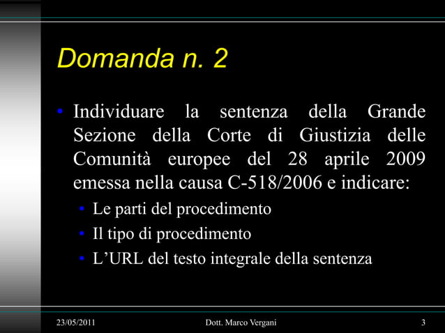 2* simulazione prova finale | PPTX