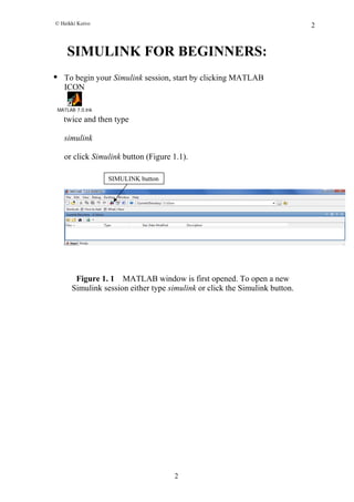 Simulink4 beginners | PDF