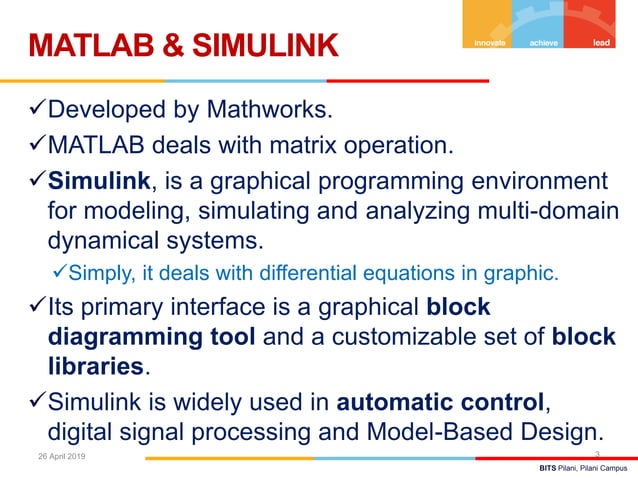 Simulink lecture sliet | PPT
