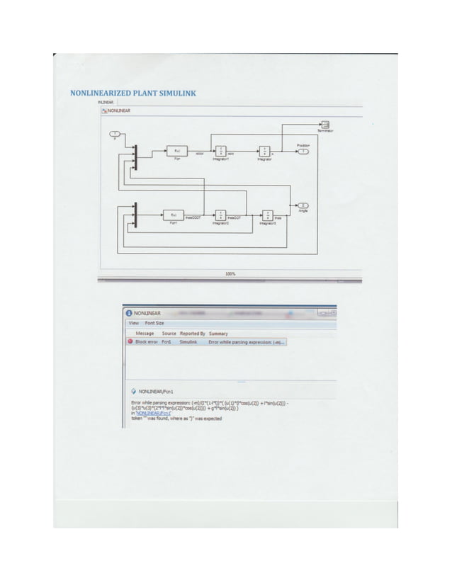 MATLAB / Simulink: Inverted Pendulum on a Moving Cart | PDF