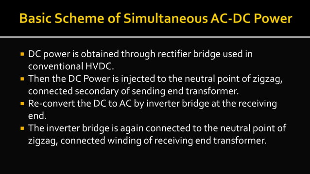 Simultaneous AC-DC System | PPT