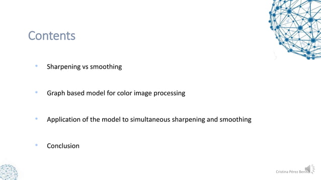 Simultaneous Smoothing and Sharpening of Color Images | PPTX