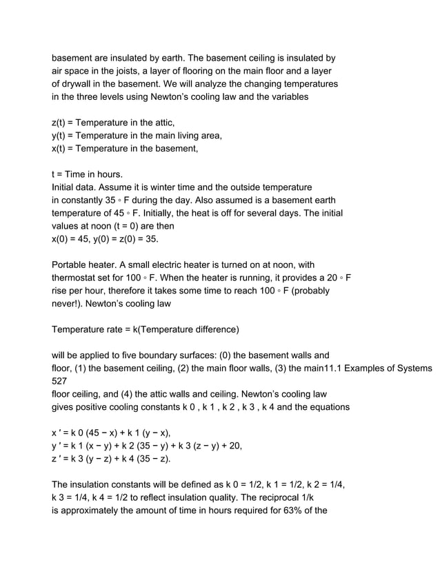 Simultaneous differential equations | PDF | Physics | Science