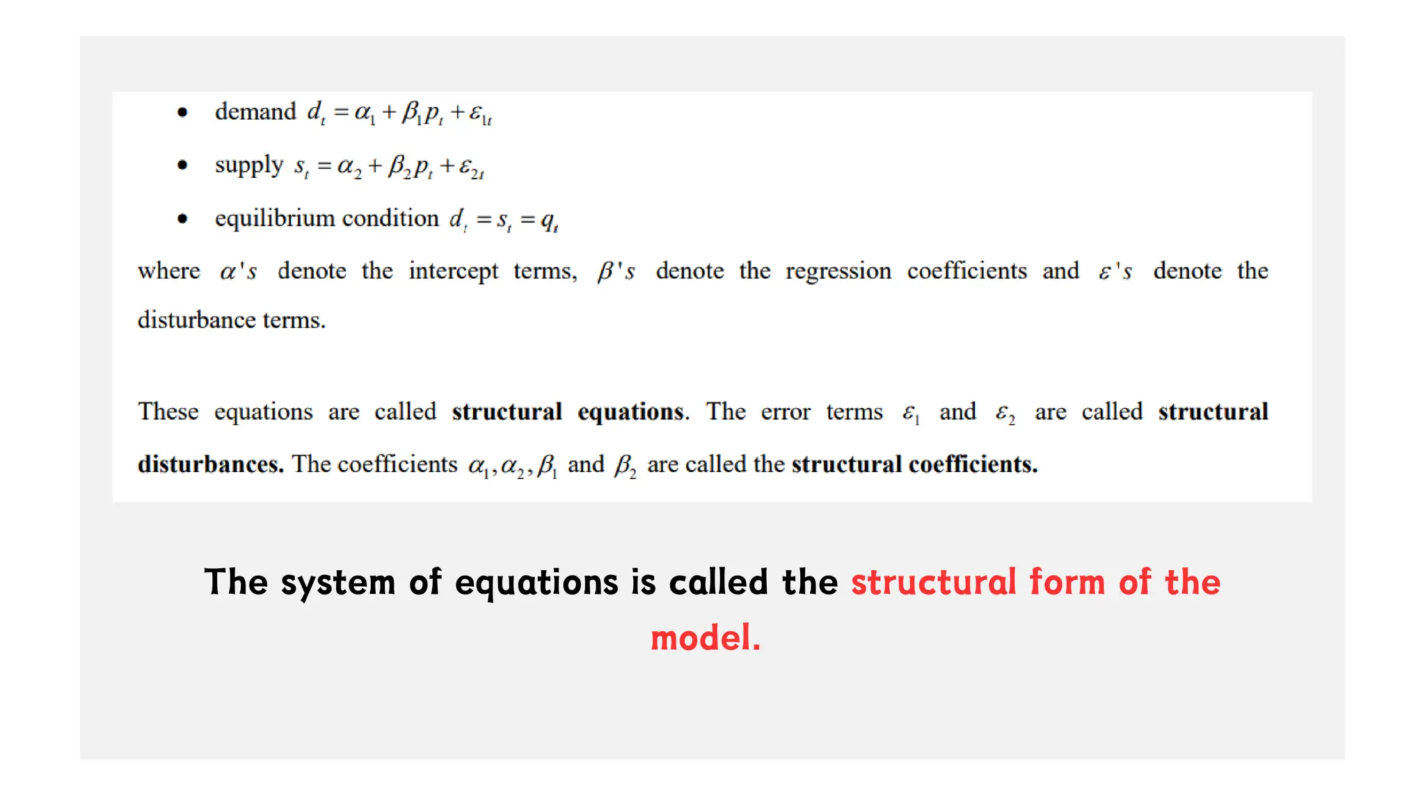 Econometric Method - Simultaneous equation model.pdf | Commodities | Economy