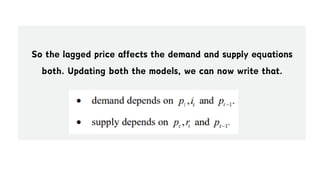 Econometric Method - Simultaneous equation model.pdf | Commodities | Economy