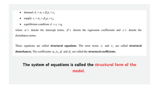 Econometric Method - Simultaneous equation model.pdf | Commodities ...
