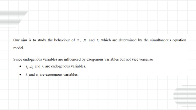 Econometric Method Simultaneous Equation Model Pdf