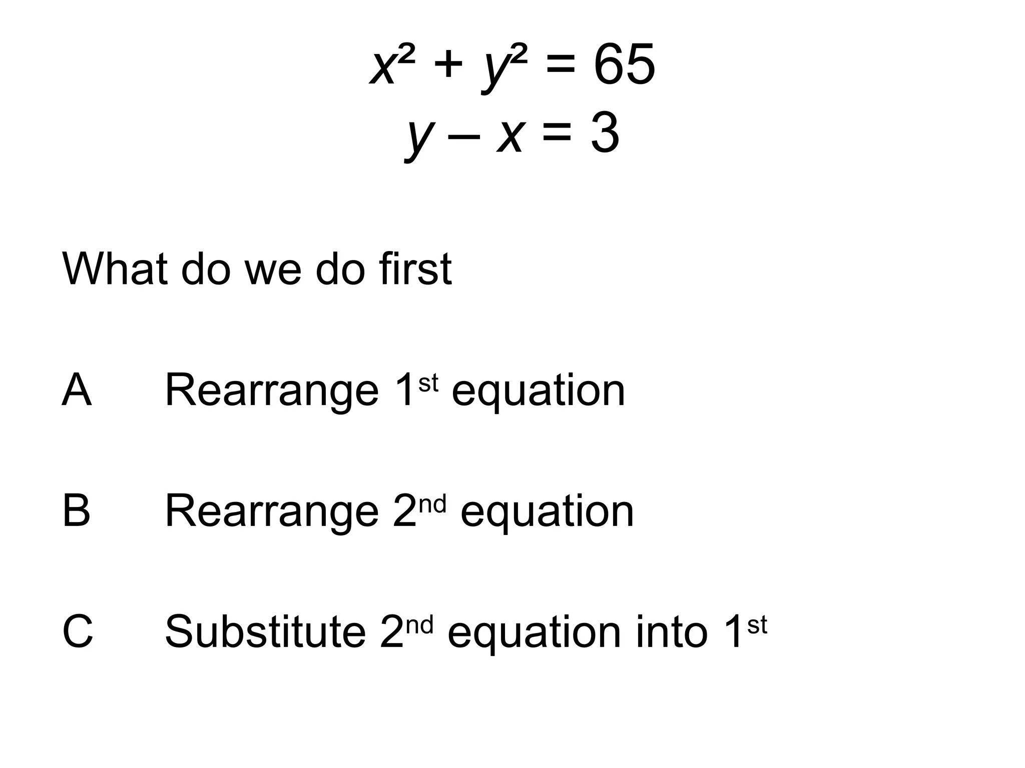Simultaneous equations | PPT