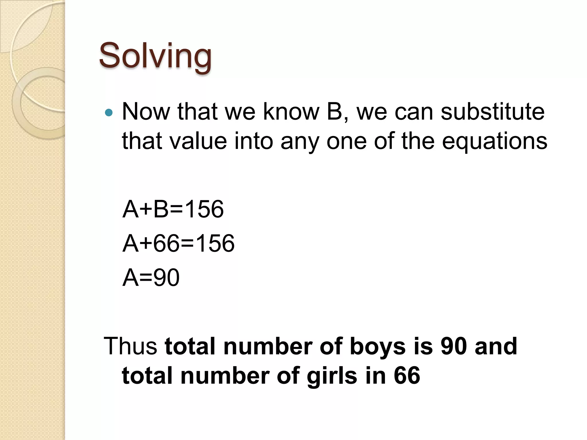 Simultaneous equations | PPT