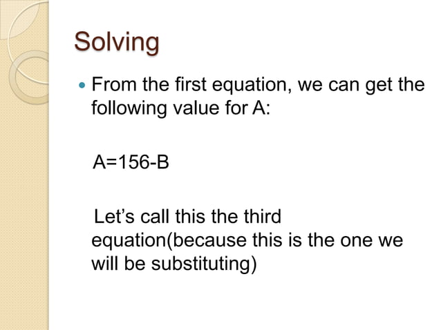 Simultaneous equations | PPT