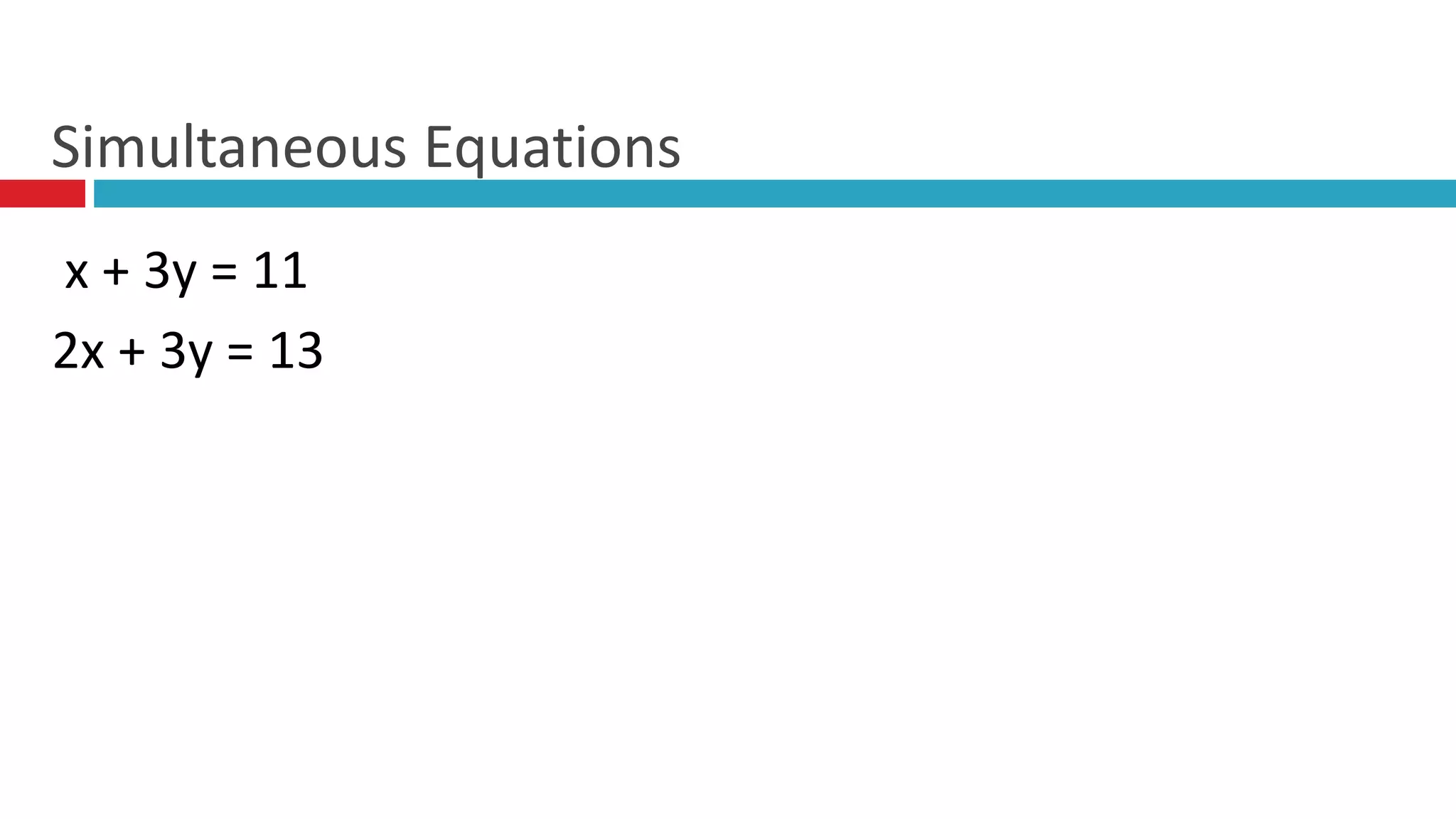 Simultaneous equations - Vedic Maths Training Classes Pune - Bhushan ...