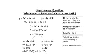 Simultaneous Equations. Powerpoint presentation | PPT