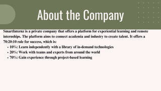 internship ppt on smartinternz platform as salesforce developer | PDF