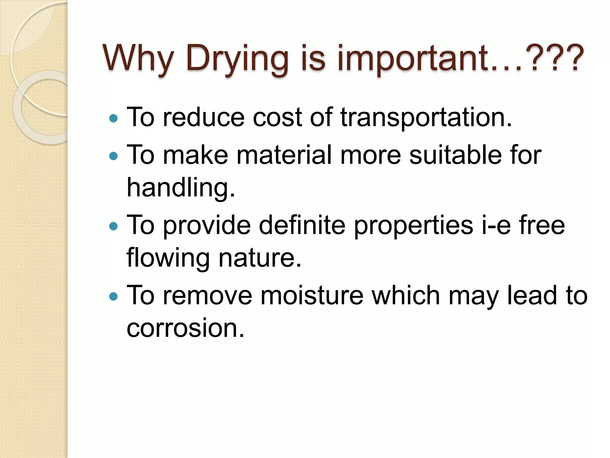 drying process ppt | PPTX