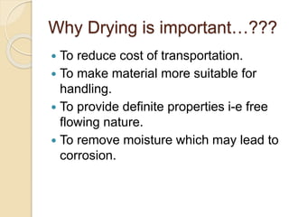 drying process ppt | PPTX