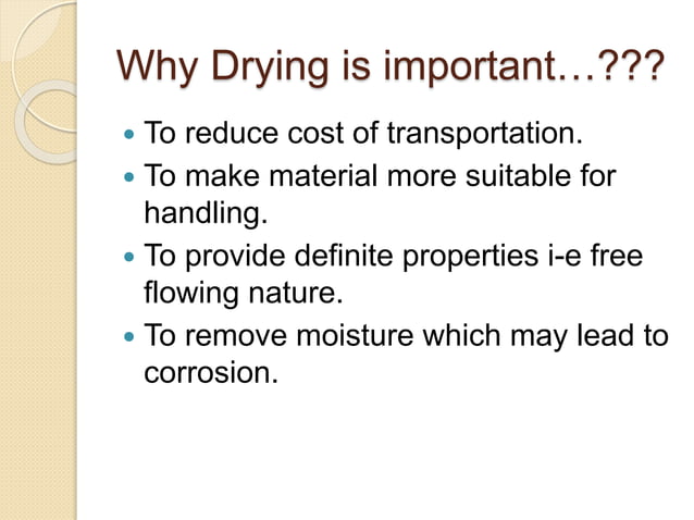 drying process ppt | PPTX