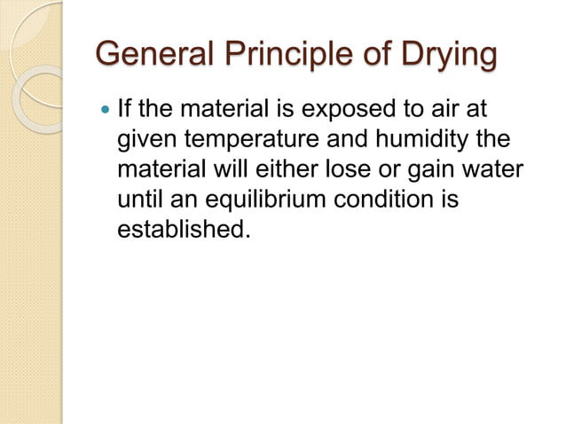 drying process ppt | PPTX