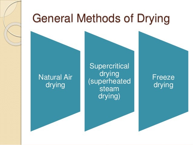 drying process ppt