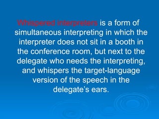 Simultaneous translation types and its history.pptx