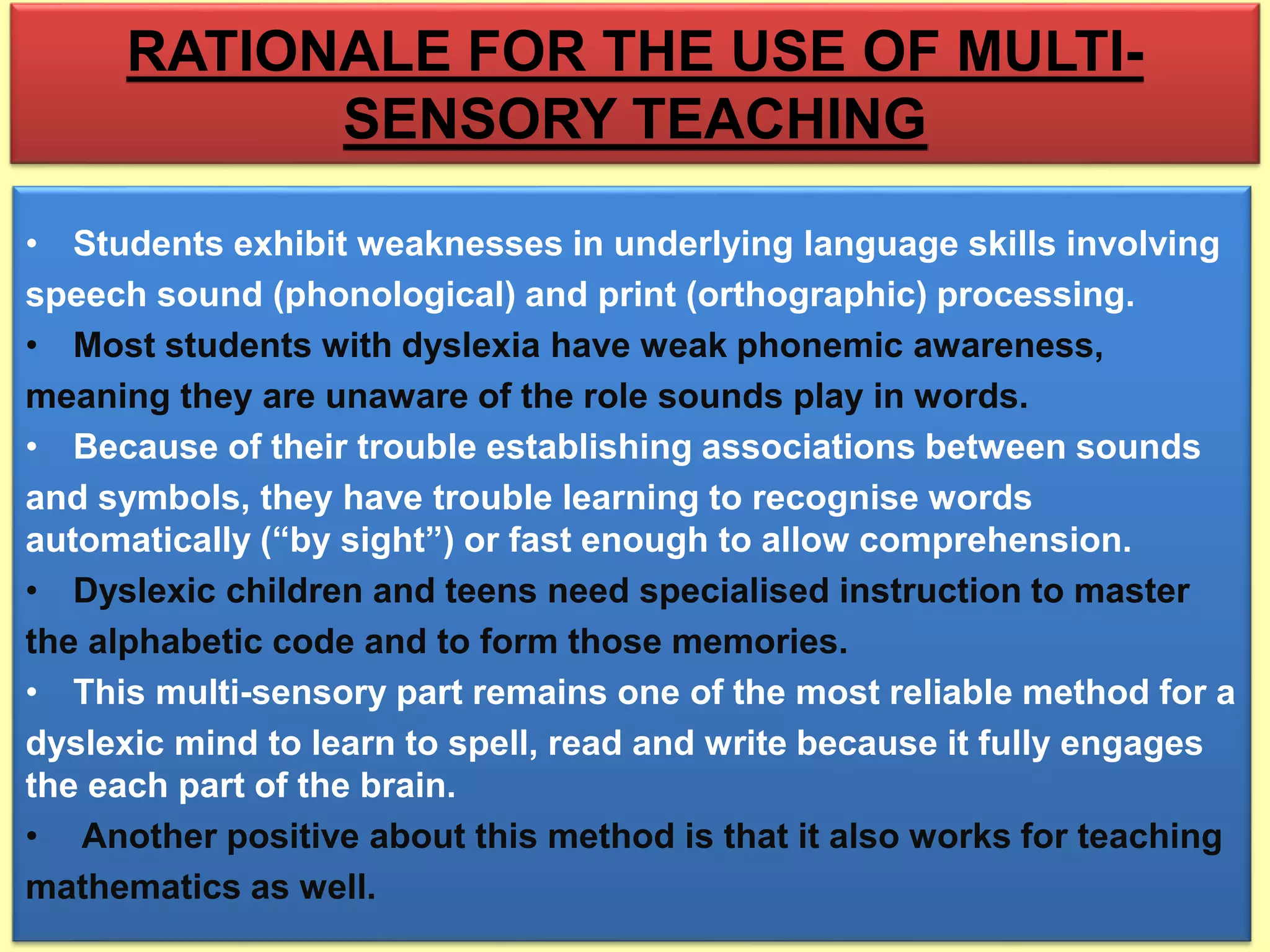 Multisensory Teaching : Learning in a innovative way | PPTX