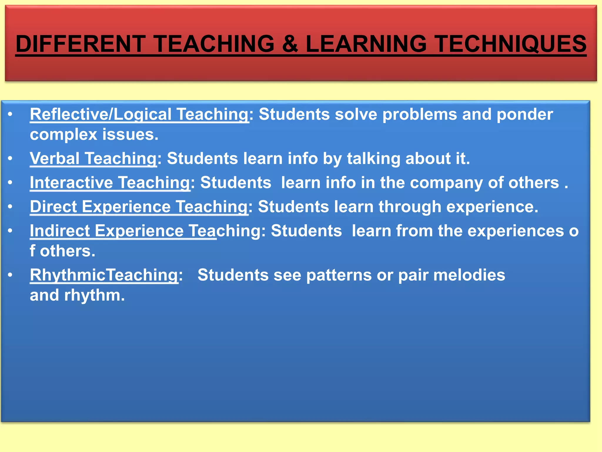 Multisensory Teaching : Learning in a innovative way | PPTX