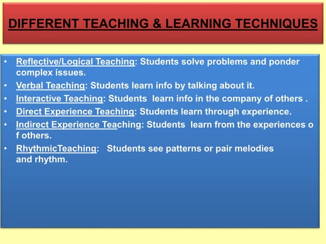 Multisensory Teaching : Learning in a innovative way | PPT