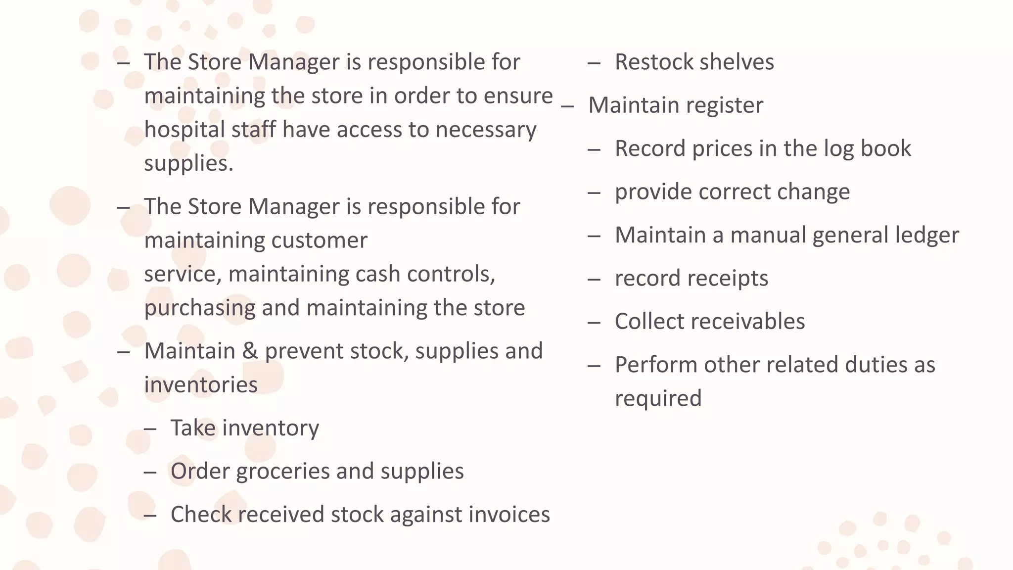 Inventory Management (Intro, types, spares mgmt) & Role of stores ...