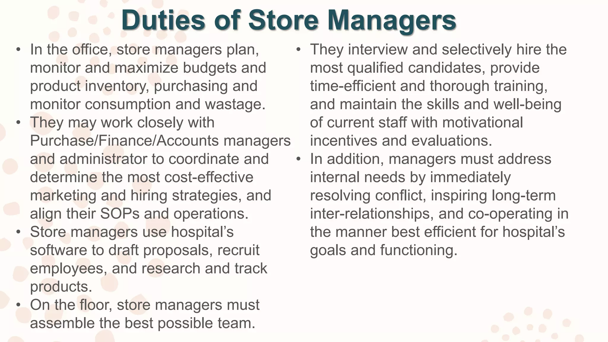 Inventory Management (Intro, types, spares mgmt) & Role of stores ...