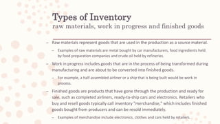 Inventory Management (Intro, types, spares mgmt) & Role of stores ...