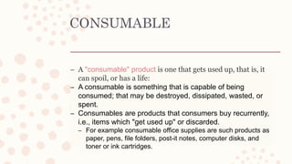 Inventory Management (Intro, types, spares mgmt) & Role of stores ...