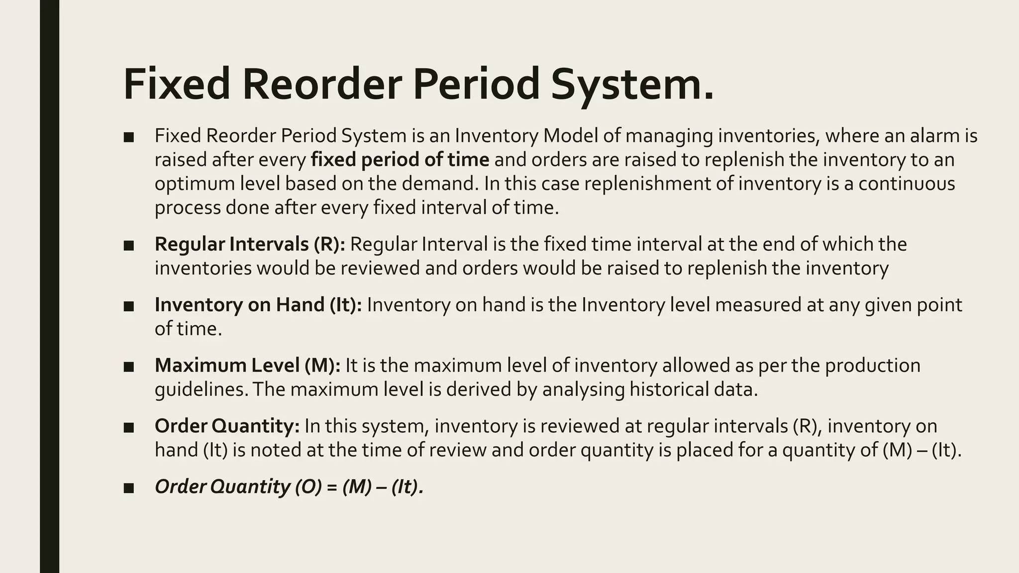 EOQ-complete, Just in Time (JIT), Lead time analysis, Inventory models ...