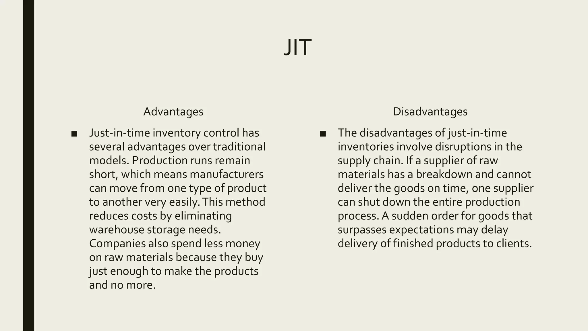 EOQ-complete, Just in Time (JIT), Lead time analysis, Inventory models ...