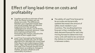 EOQ-complete, Just in Time (JIT), Lead time analysis, Inventory models ...
