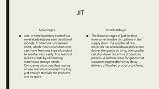 EOQ-complete, Just in Time (JIT), Lead time analysis, Inventory models ...