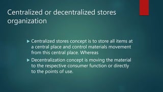 Store or Stores Management (Hospital POV) | PPTX