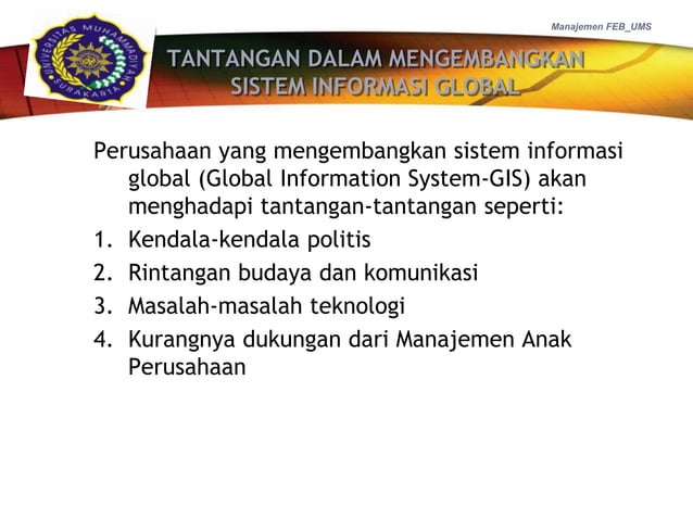 SISTEM INFORMASI UNTUK KEUNGGULAN KOMPETITIF | PPTX
